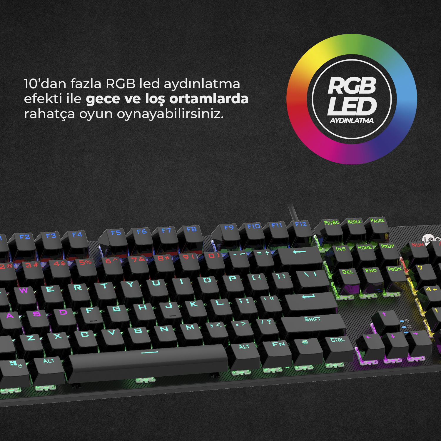 Lecoo CM101 USB Kablolu Türkçe Q Klavye & Mouse Set Siyah - Lecoo Türkiye